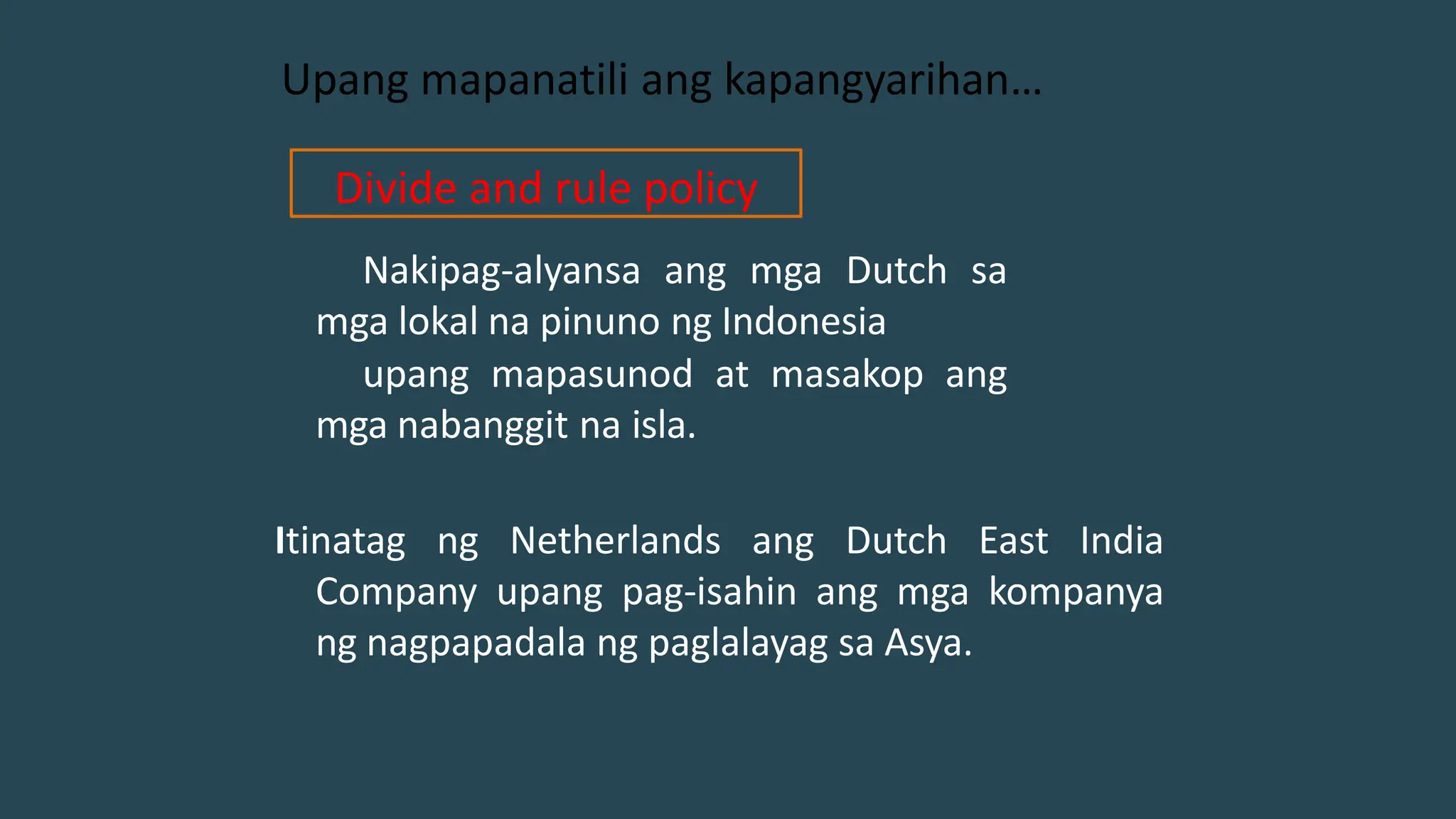 Mga Pamamaraan at Patakarang Kolonyal ng Bansang Pilipinas.pptx