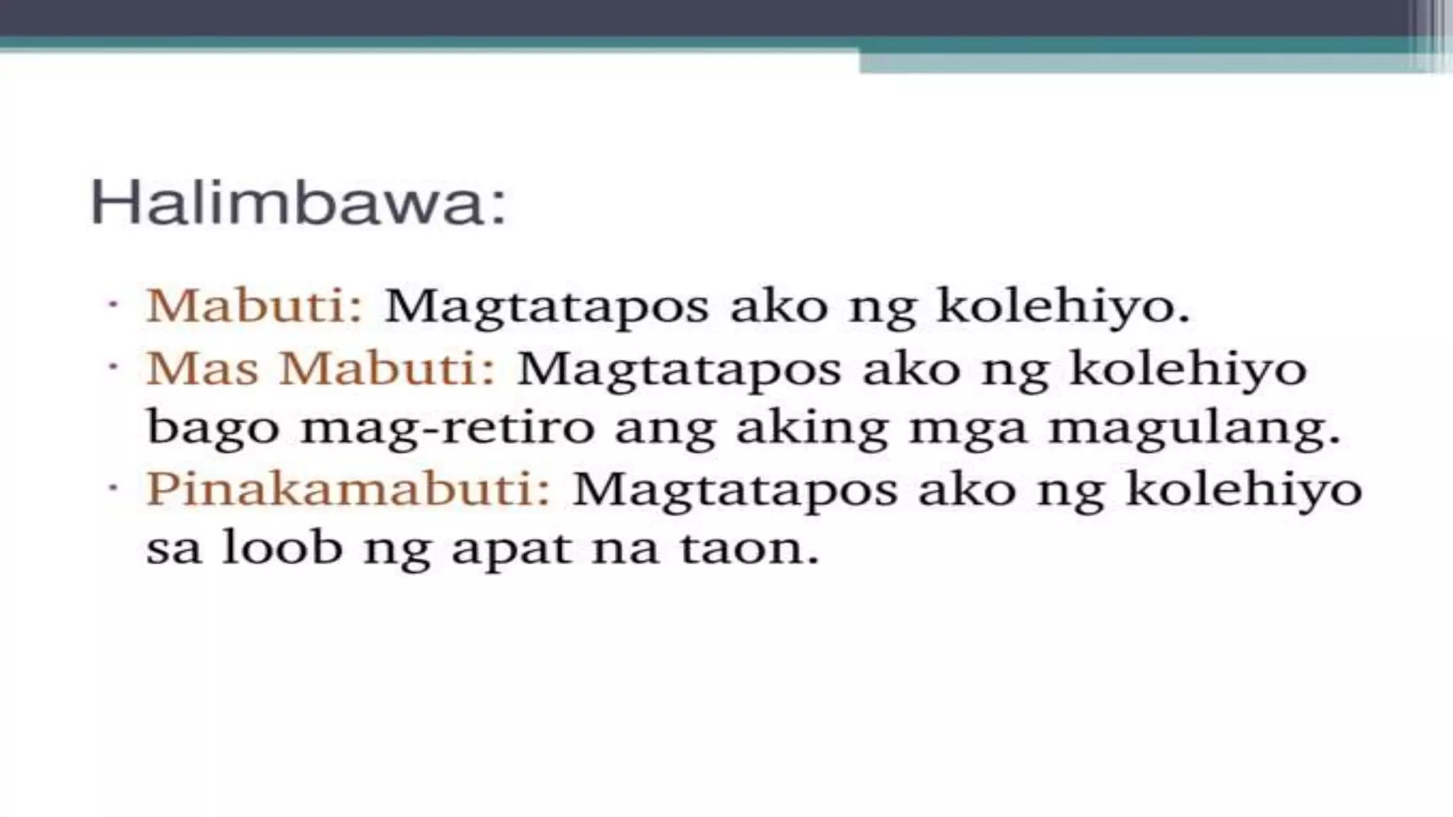 Mga pamantayan sa pagtatakda ng mithiin | PPTX