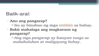 Mga pamantayan sa pagtatakda ng mithiin | PPTX