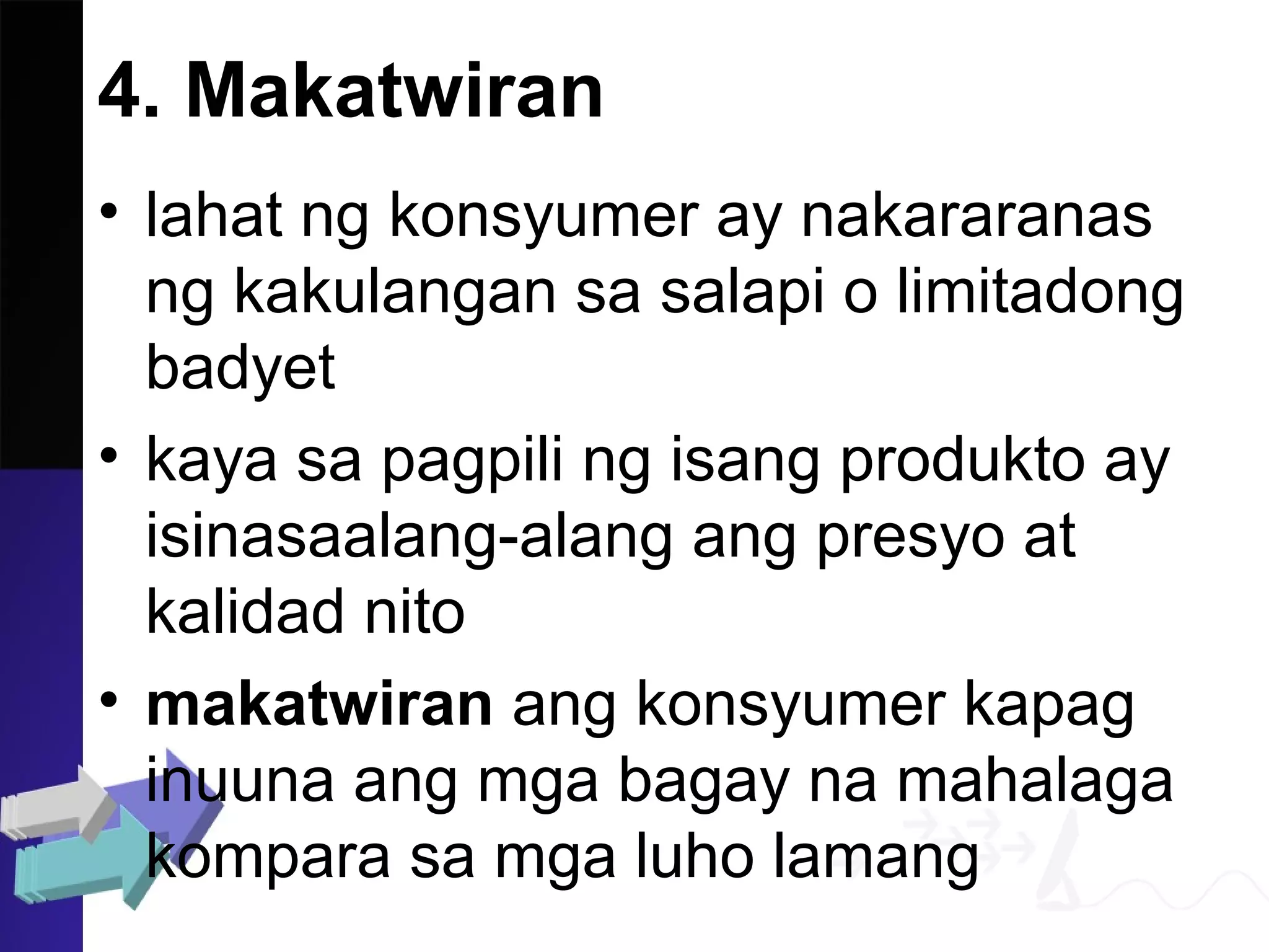 Mga pamantayan sa pamimili | PPT