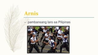 Pambansang Laro Ng Pilipinas Arnis