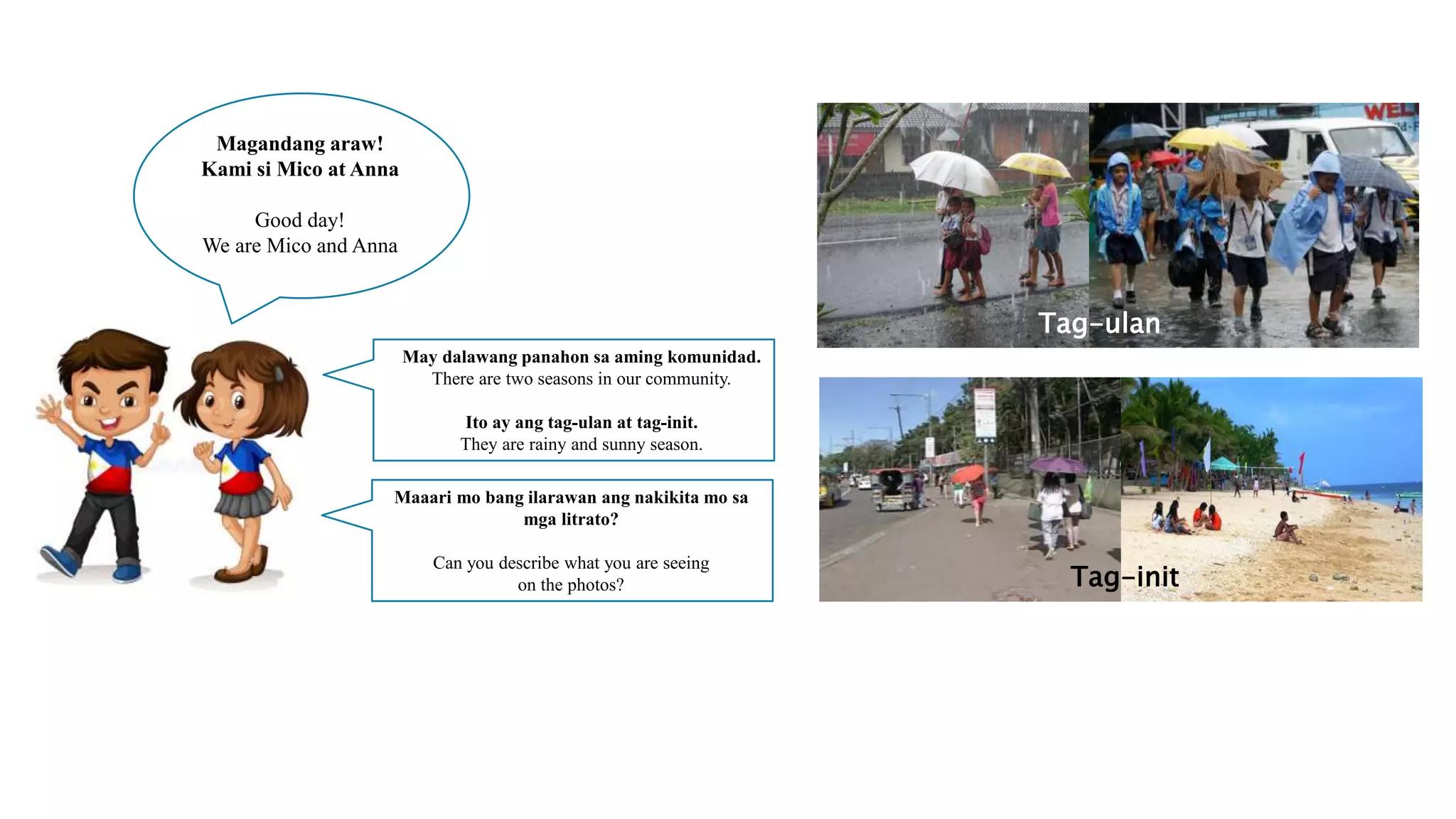 Mga panahon at kalamidad sa aking komunidad | PPTX