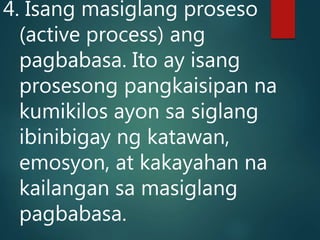 Mga pananaw sa proseso ng pagbasa | PPTX