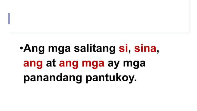 Mga Panandang Pantukoy | PPTX
