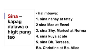 Mga Panandang Pantukoy | PPTX