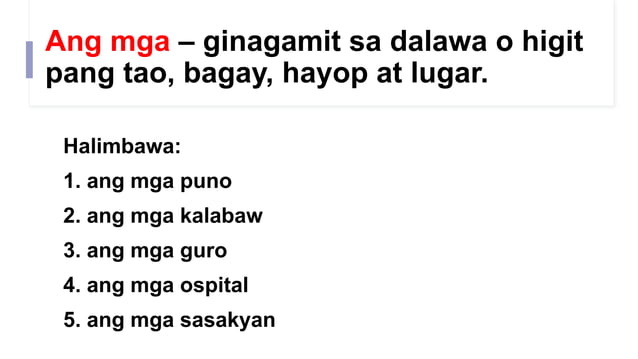 Mga Panandang Pantukoy | PPTX