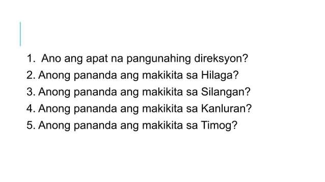 Mga Pananda Sa Mapa | PPTX