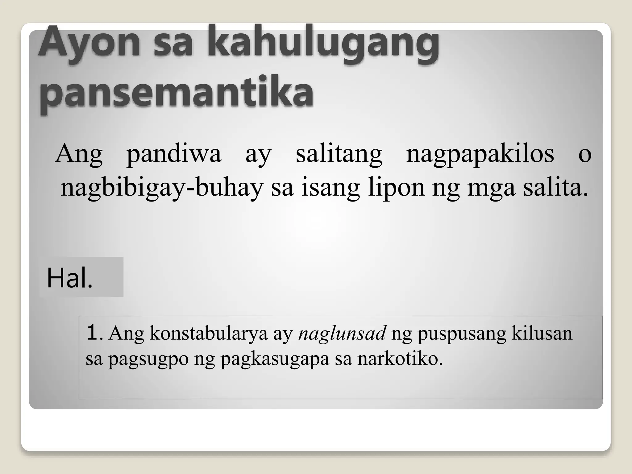 Pandiwa at mga uri nito. Pandiwa at mga g | PPTX