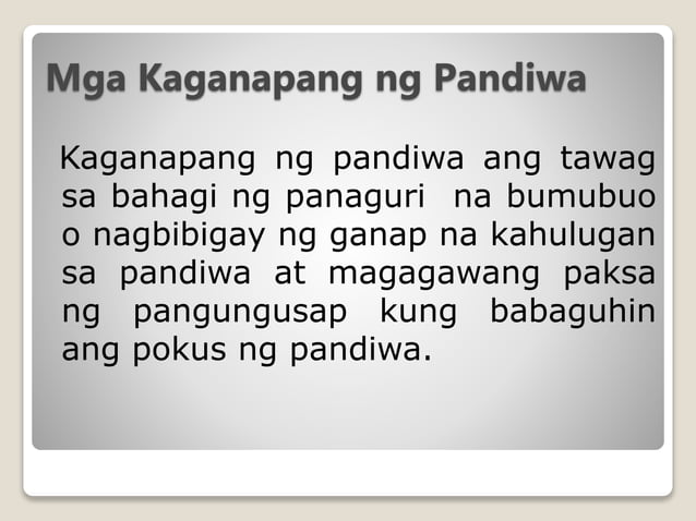 Pandiwa at mga uri nito. Pandiwa at mga g | PPTX