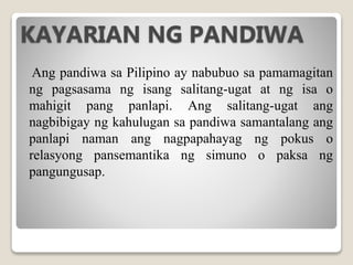 Pandiwa at mga uri nito. Pandiwa at mga g | PPT