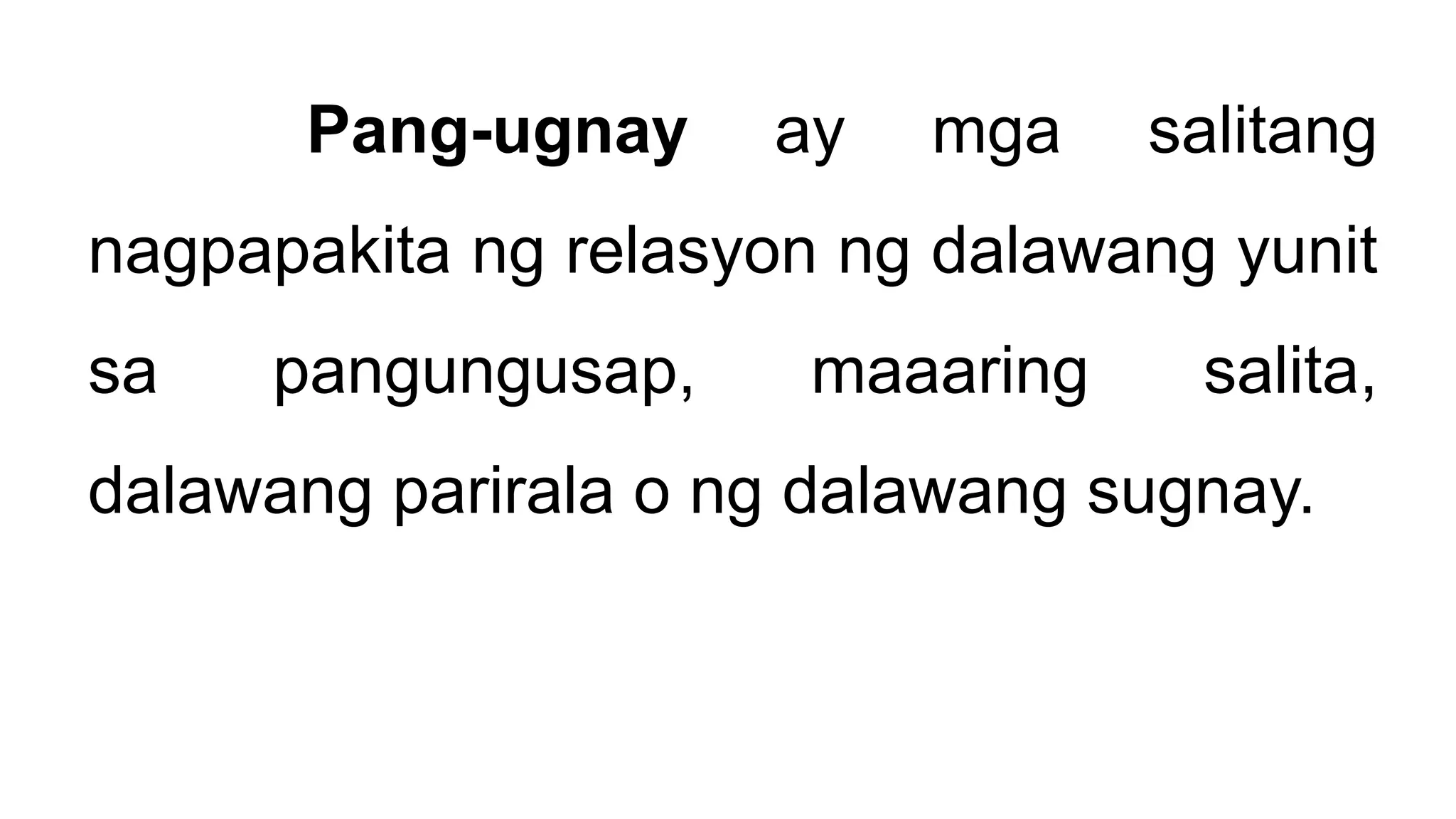 Mga Pang -ugnay na At at O | PPTX