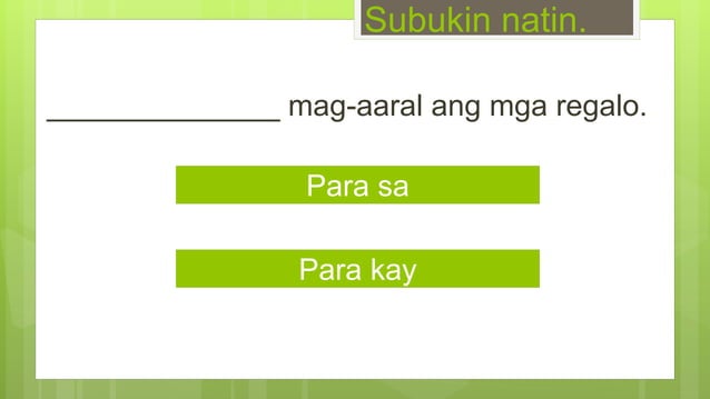 Mga pang ukol | PPTX