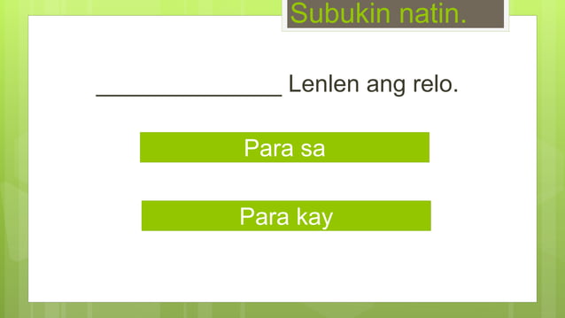Mga pang ukol | PPTX