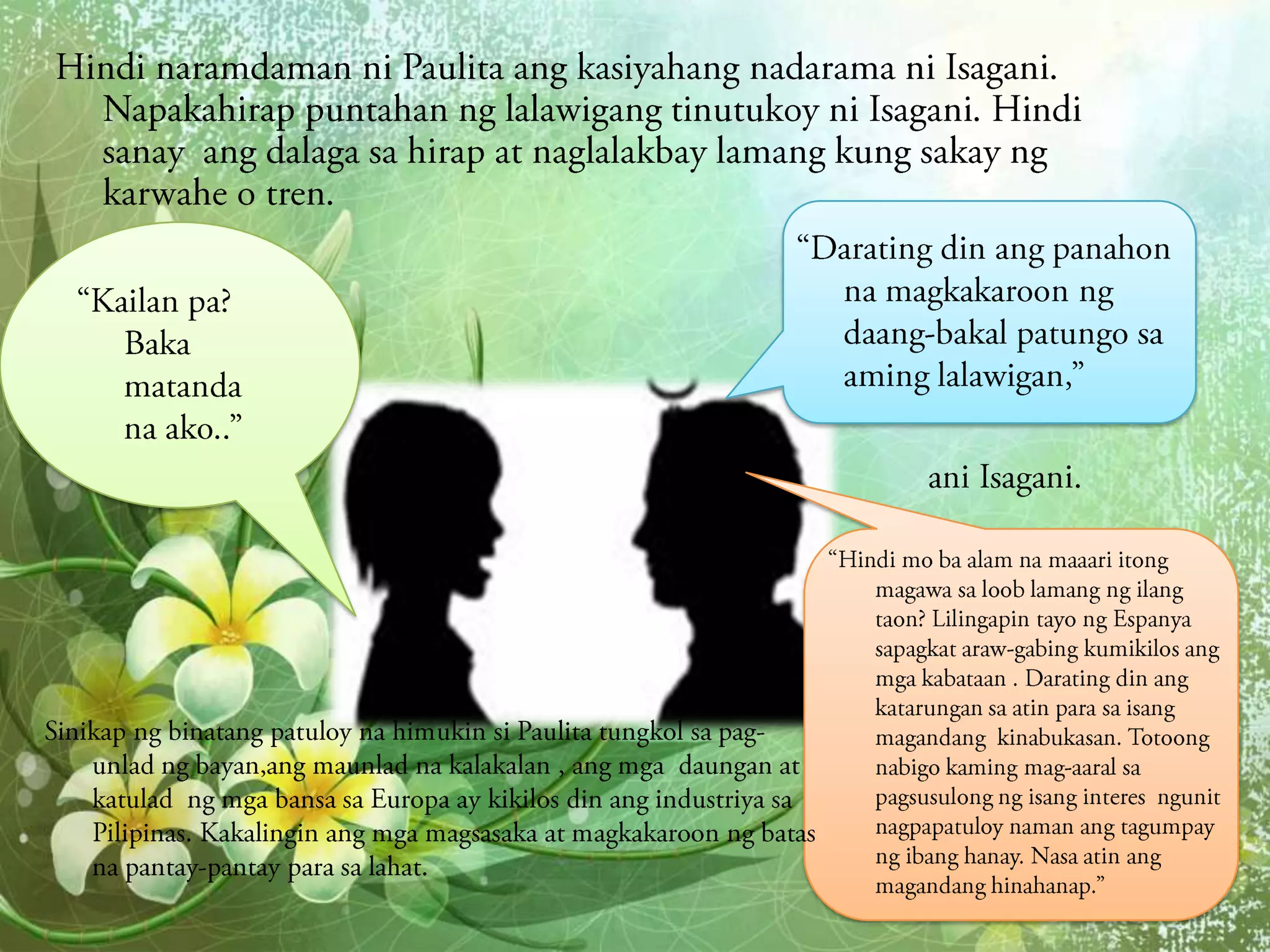 Kabanata 24 El Filibusterismo ~ MGA PANGARAP | PPTX