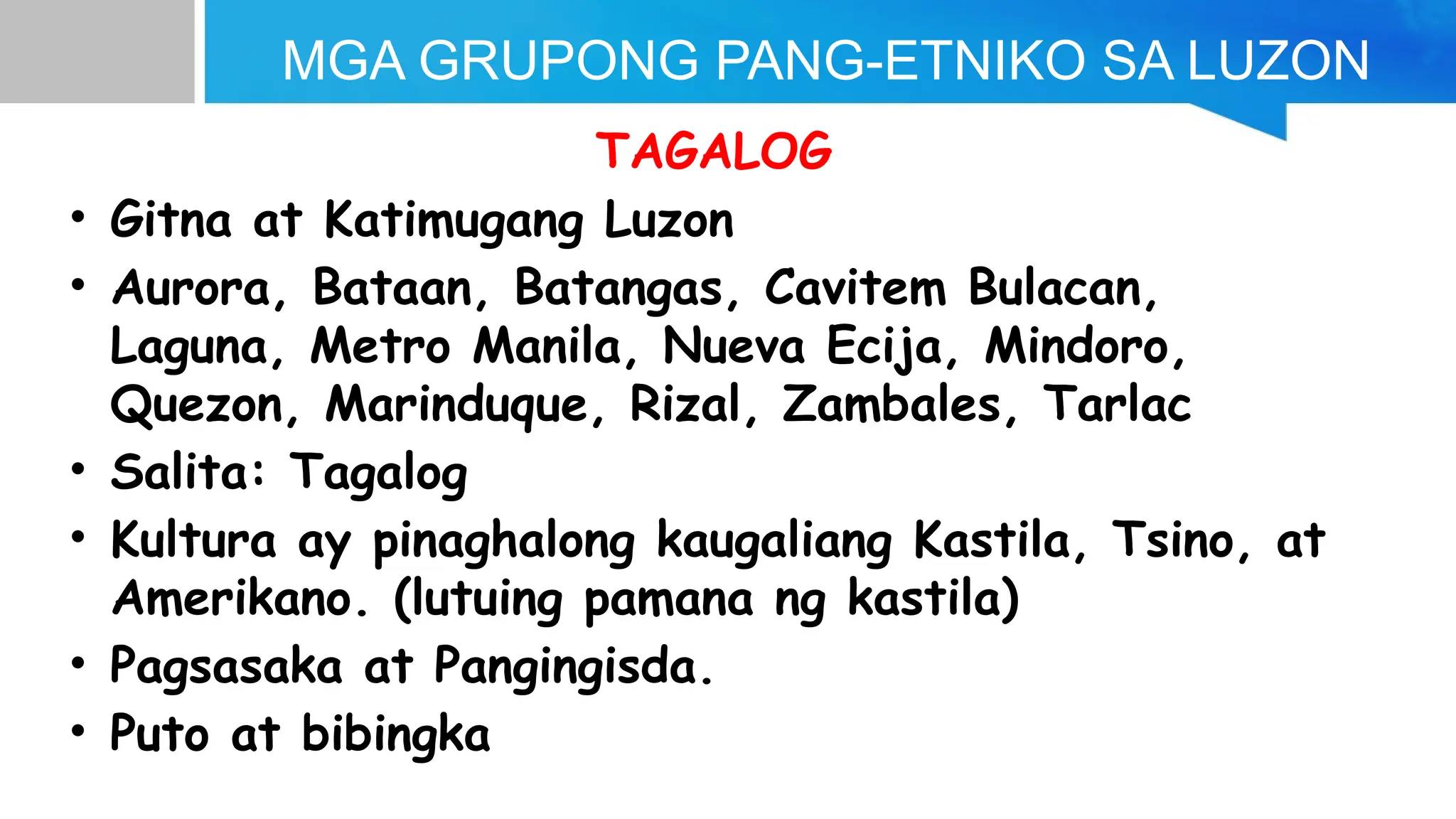 Ang Mga Pangkat etnikong Pilipino Grade 6 Araling Panlipunan | PPTX