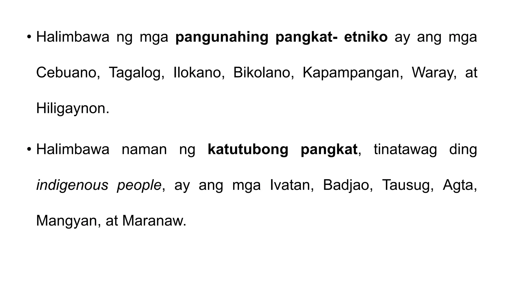 Mga Pangkat- Etniko sa Pilipinas | PPTX