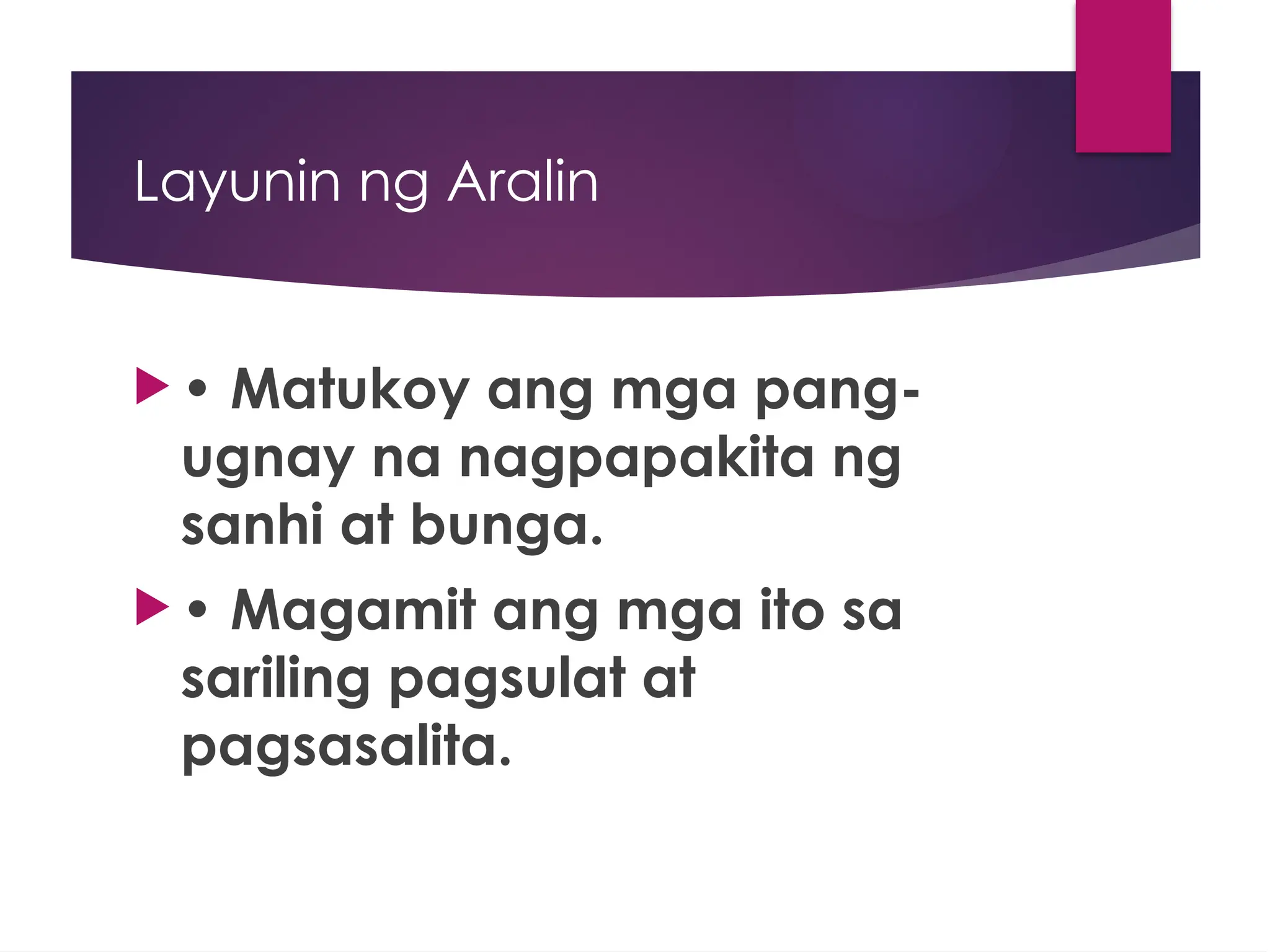 Mga_Pang_Ugnay_Sanhi_Bunga sa filipinopptx | PPTX