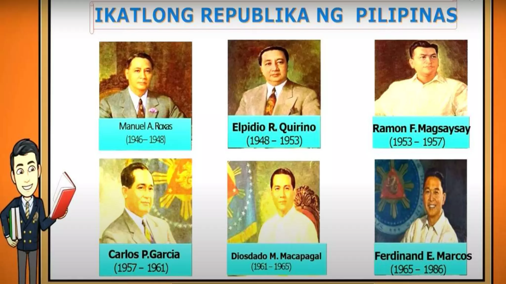 MGA PANGULO NG IKATLONG REPUBLIKA NG PILIPINAS.pptx
