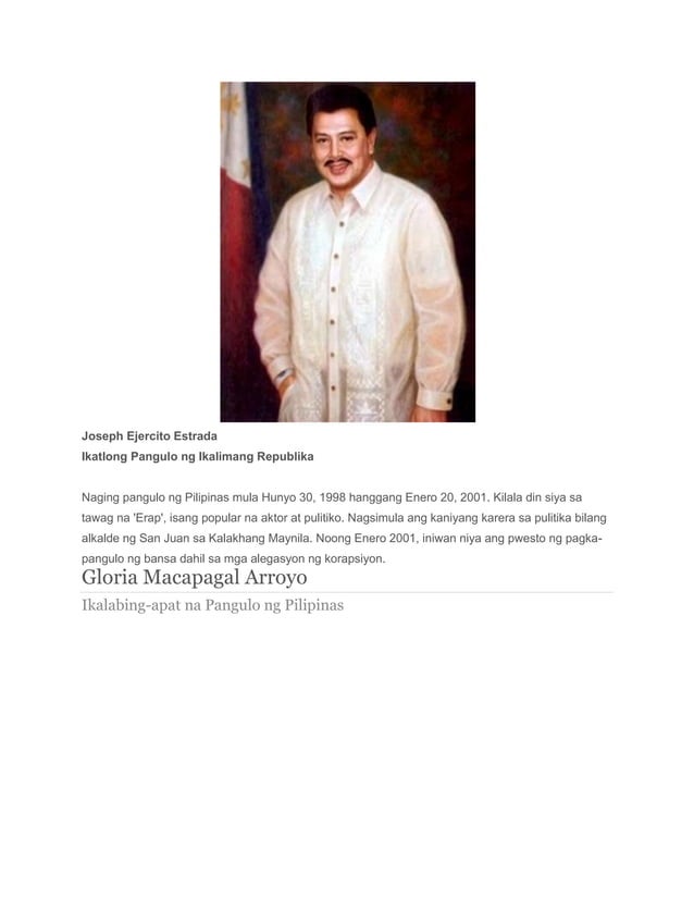 Mga pangulo ng pilipinas