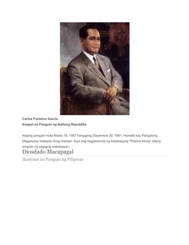 Mga pangulo ng pilipinas