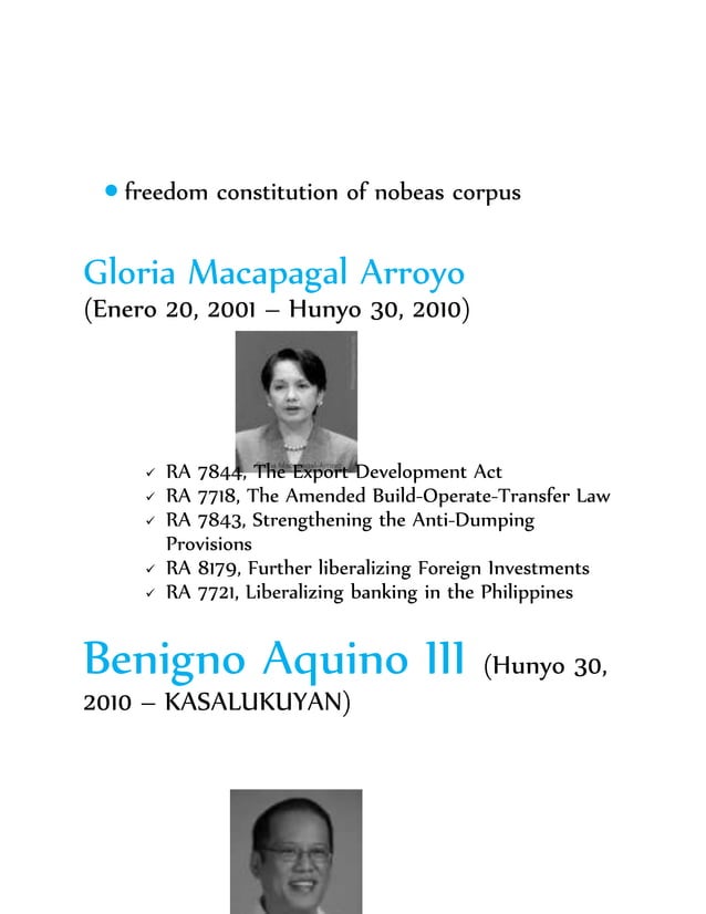 Mga pangulo ng pilipinas | DOCX