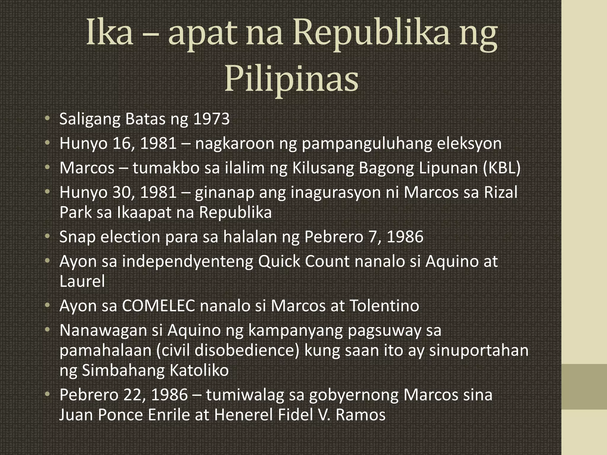 Mga Pangulo ng Pilipinas | PPTX