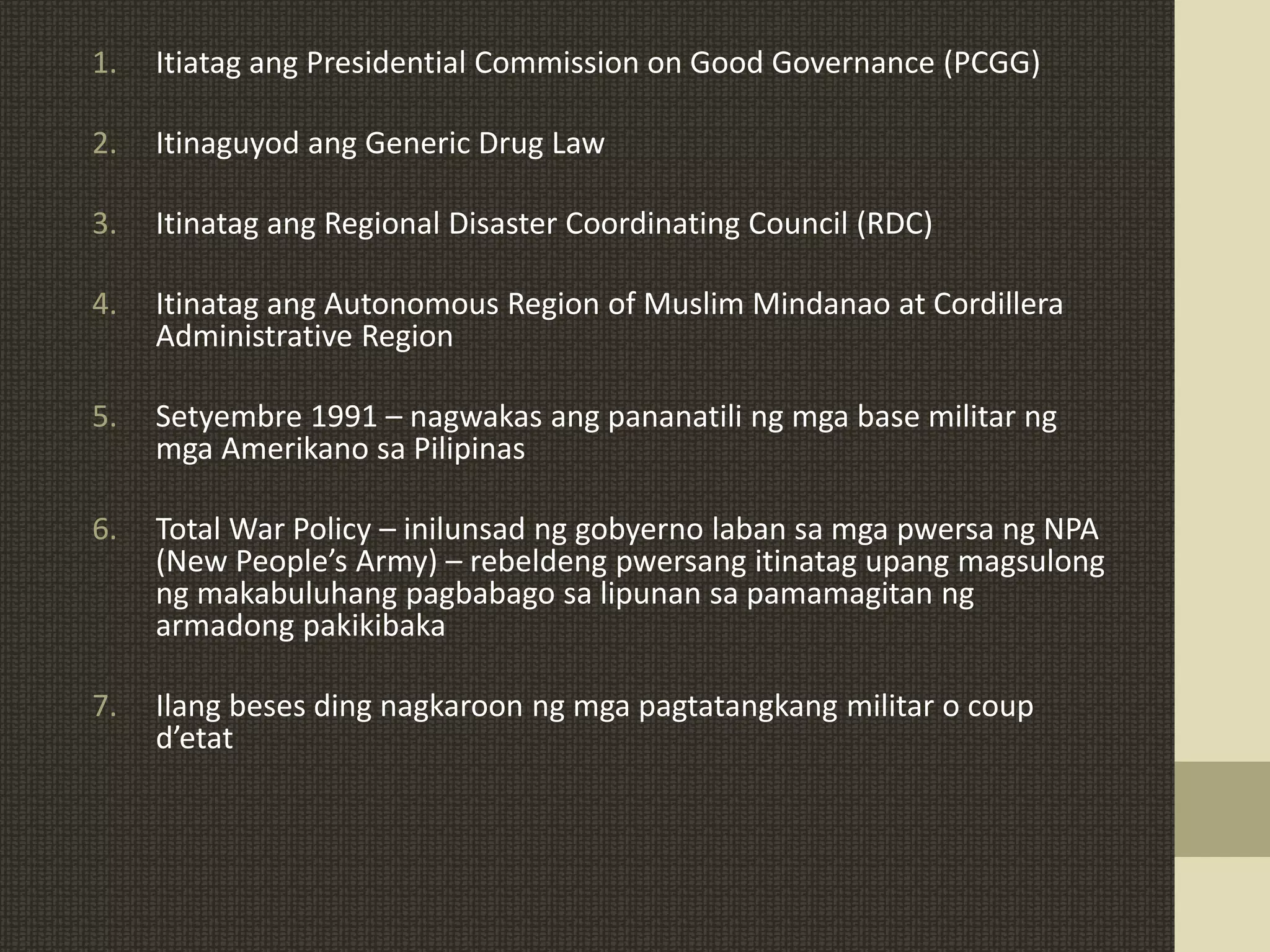 Mga Pangulo ng Pilipinas | PPTX