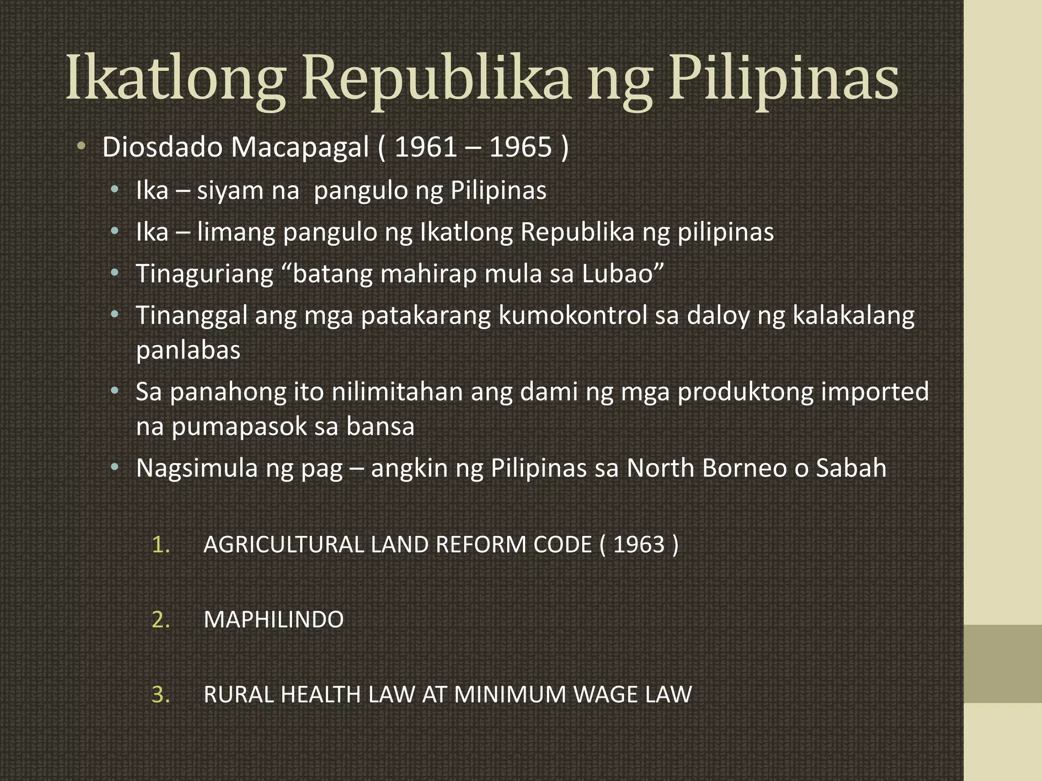Mga Pangulo ng Pilipinas | PPTX