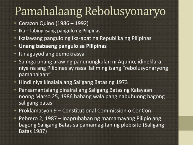 Mga Pangulo ng Pilipinas | PPTX