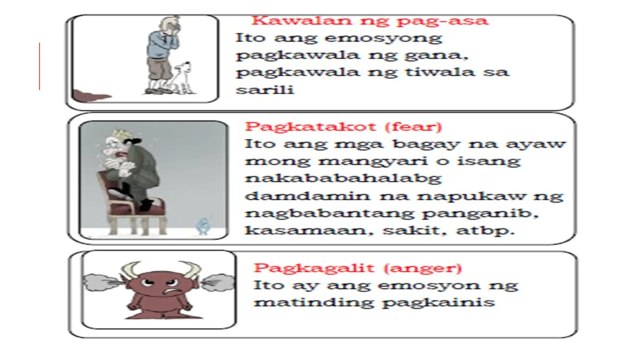 MGA PANGUNAHING EMOSYON NG TAO ESP 8 Q1 | PPT