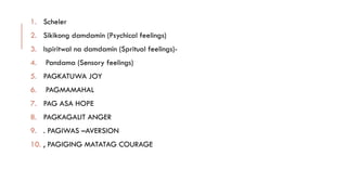 MGA PANGUNAHING EMOSYON NG TAO ESP 8 Q1 | PPTX