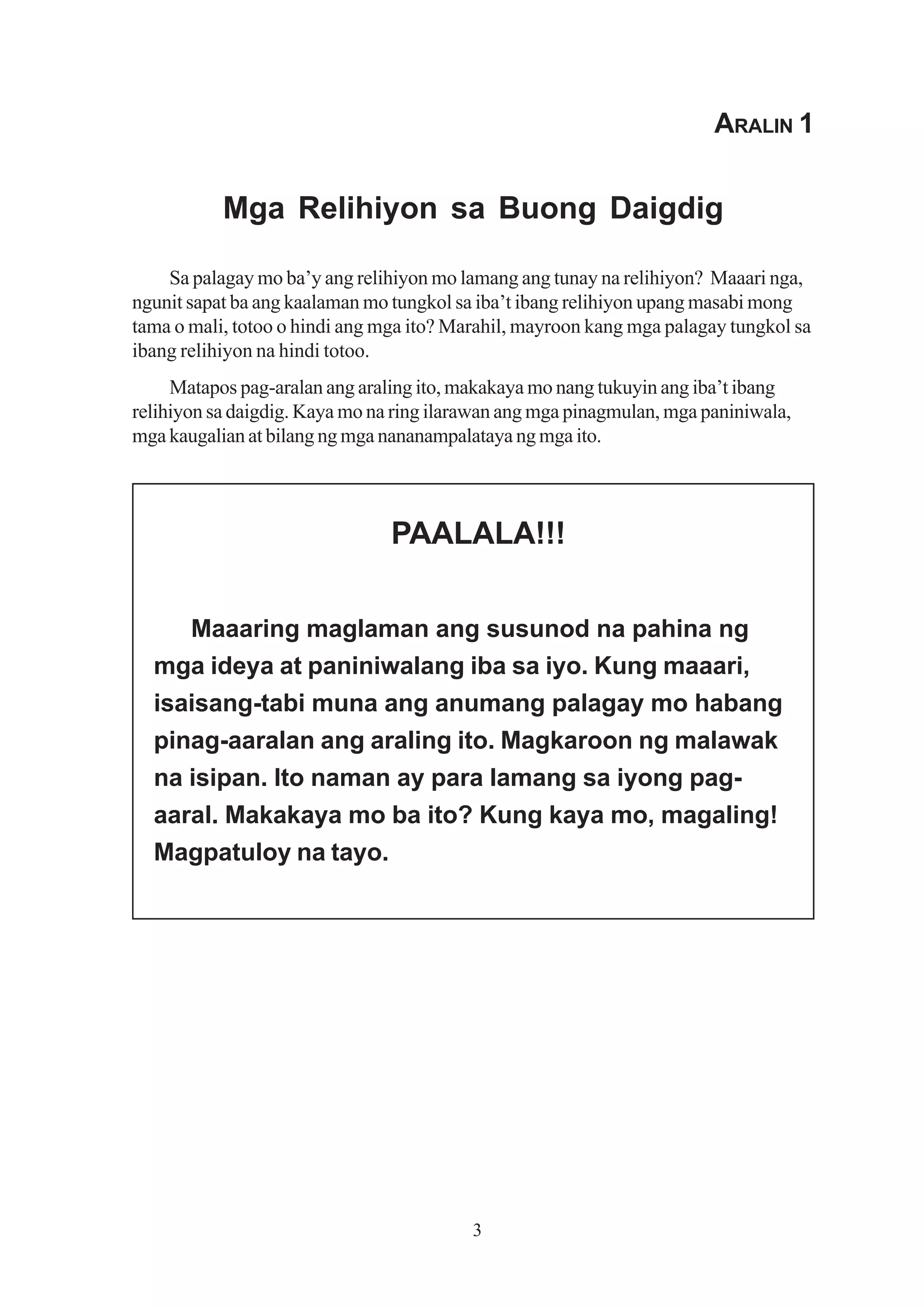Mga pangunahing relihiyon_sa_buong_mundo | PDF