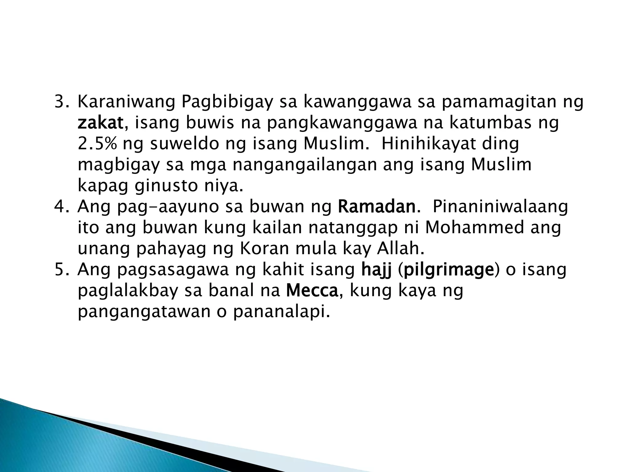 Mga pangunahing relihiyon sa mundo | PPTX