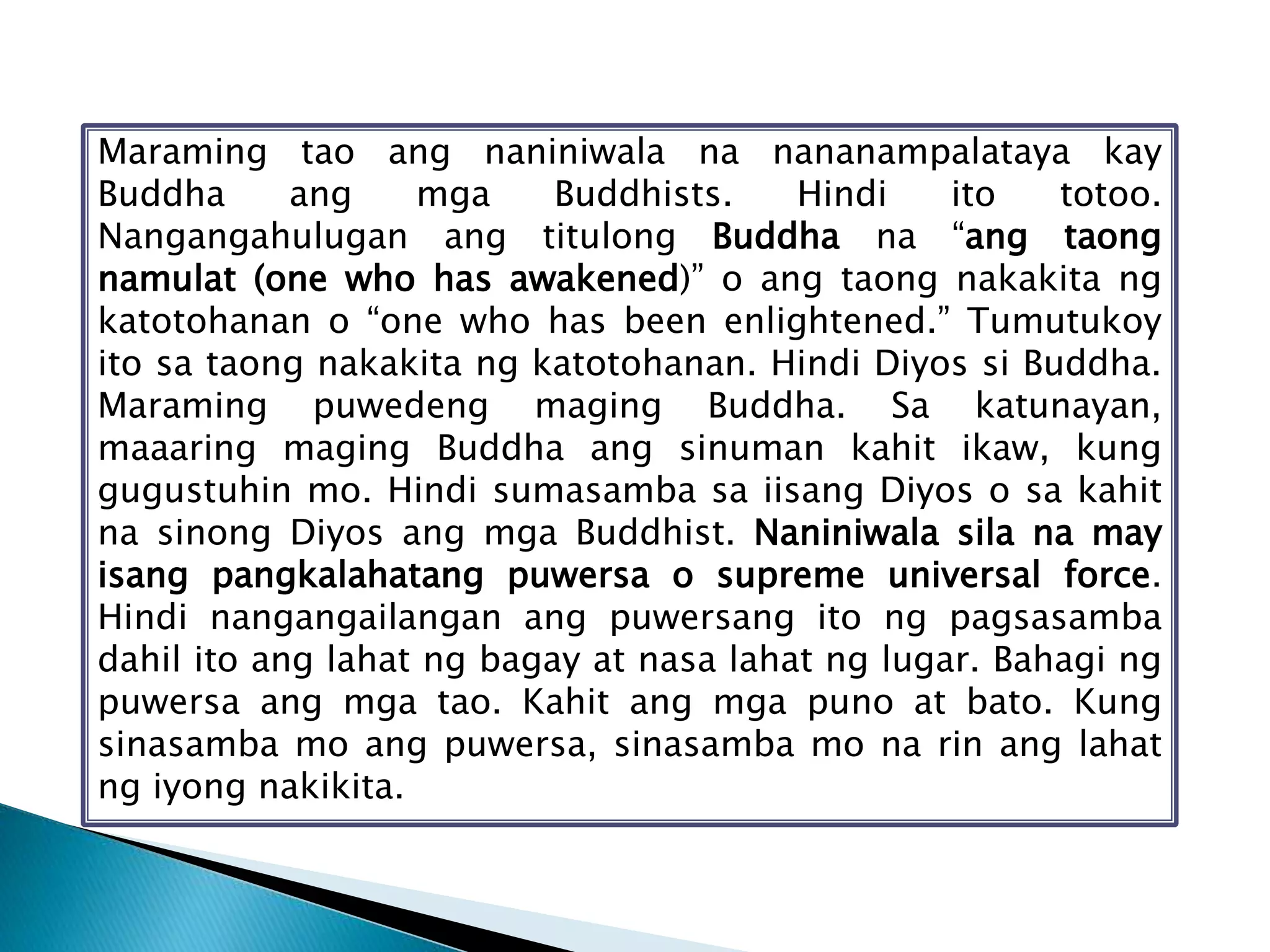 Mga pangunahing relihiyon sa mundo | PPTX