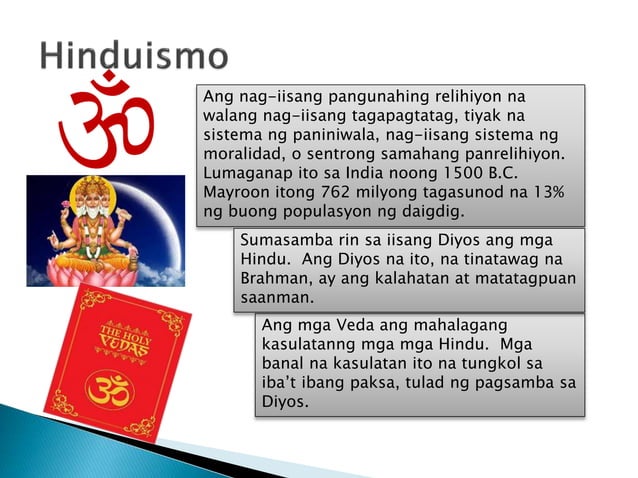 Mga pangunahing relihiyon sa mundo | PPTX