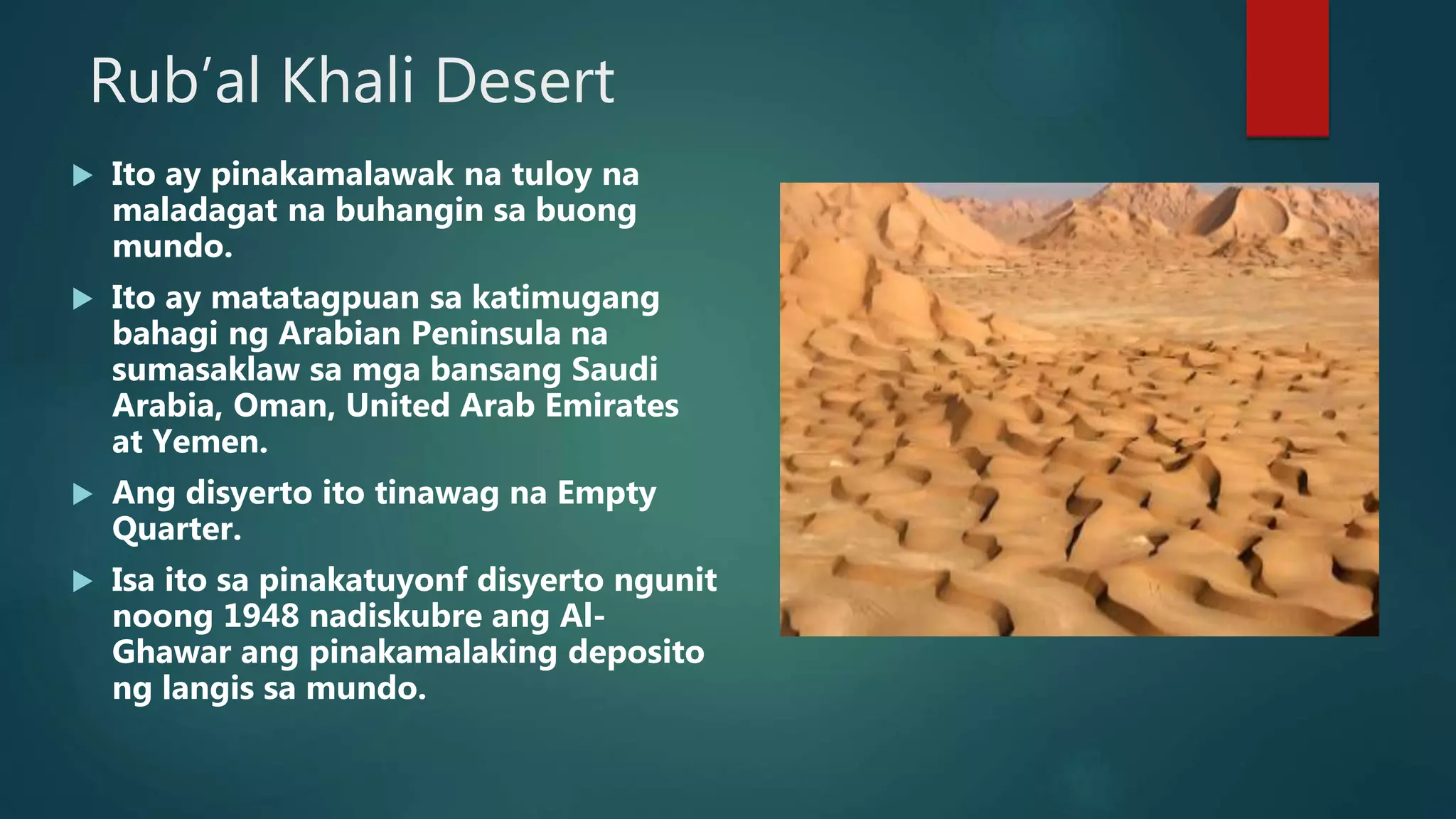 Mga pangunahing talampas, kapatagan , steppe at | PPTX