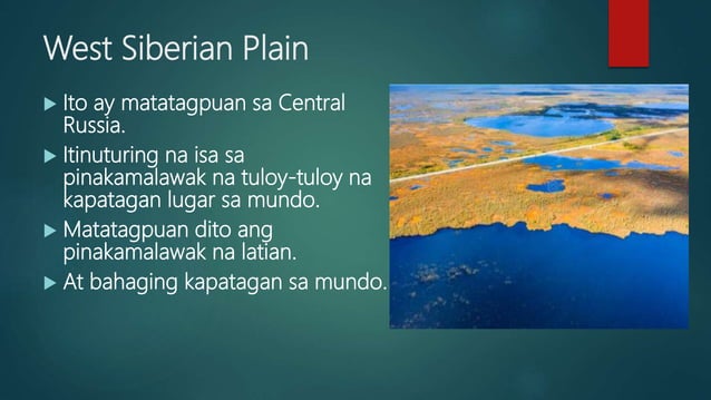 Mga pangunahing talampas, kapatagan , steppe at | PPTX