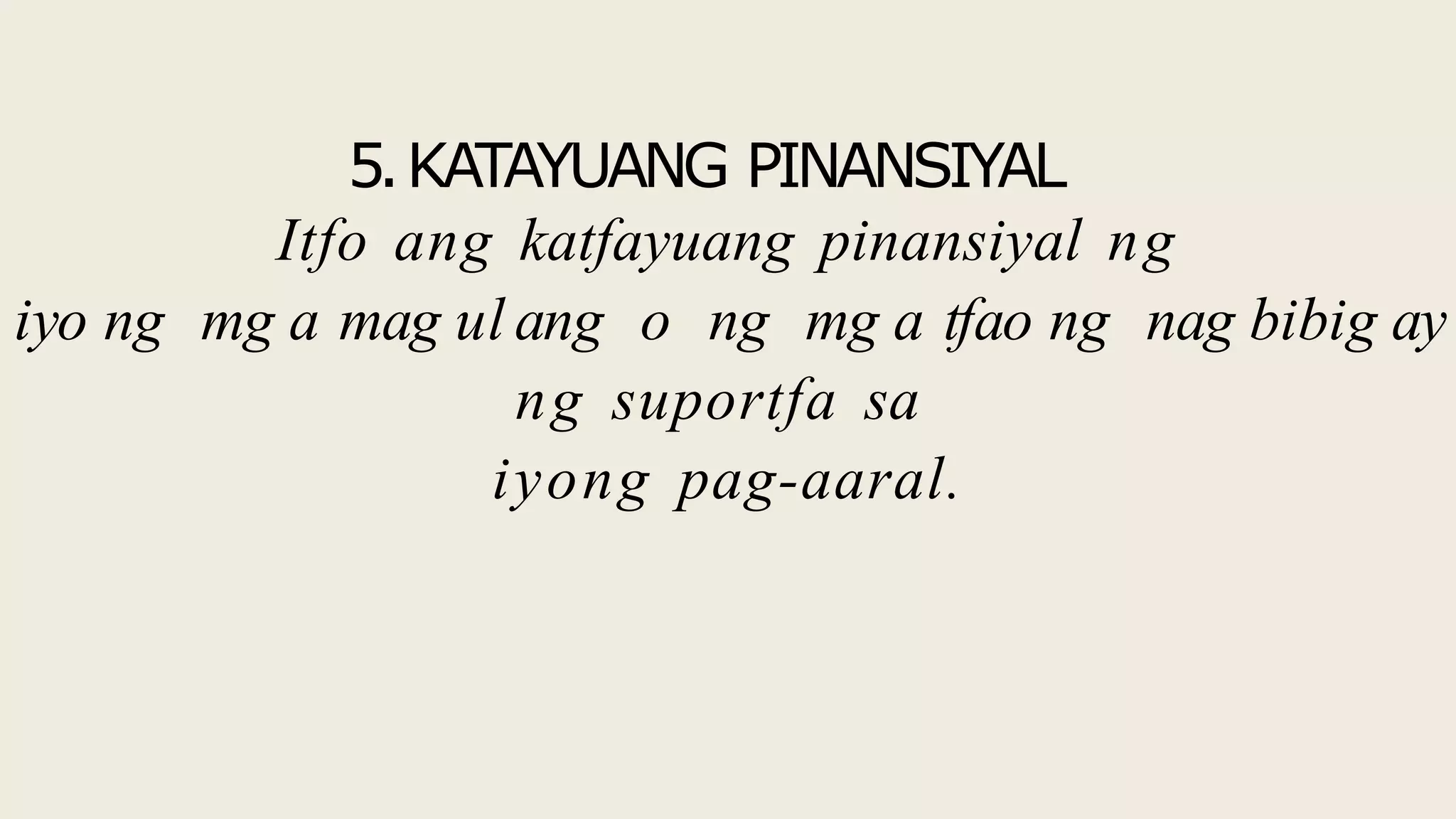 Mga Pansariling Salik sa Pagpili ng Tamang Kursong Akademiko o Teknikal ...