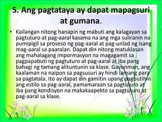 Mga panuntunan ng pagtataya | PPTX