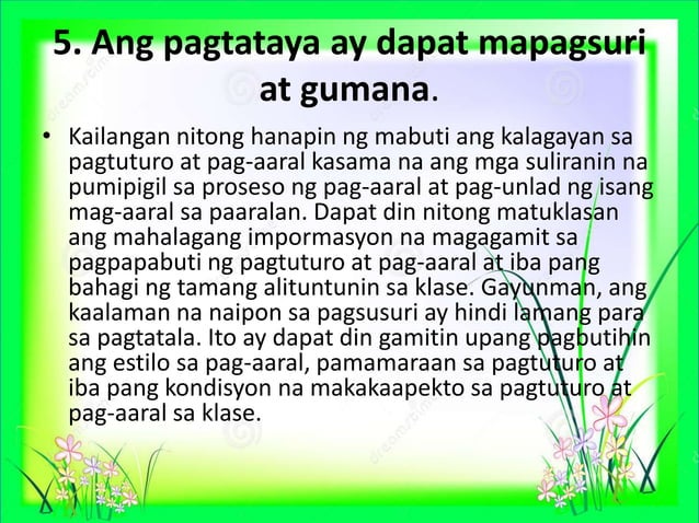 Mga panuntunan ng pagtataya | PPTX