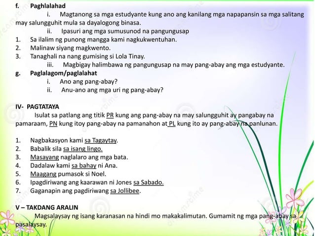 Mga panuntunan ng pagtataya | PPTX