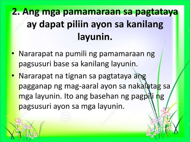 Mga panuntunan ng pagtataya | PPTX