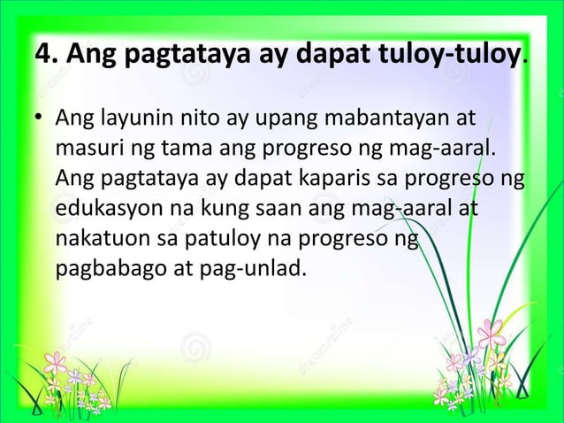 Mga panuntunan ng pagtataya | PPTX