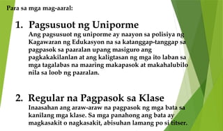 MGA PANUNTUNAN SA PAARALAN At silid-aralan.pptx