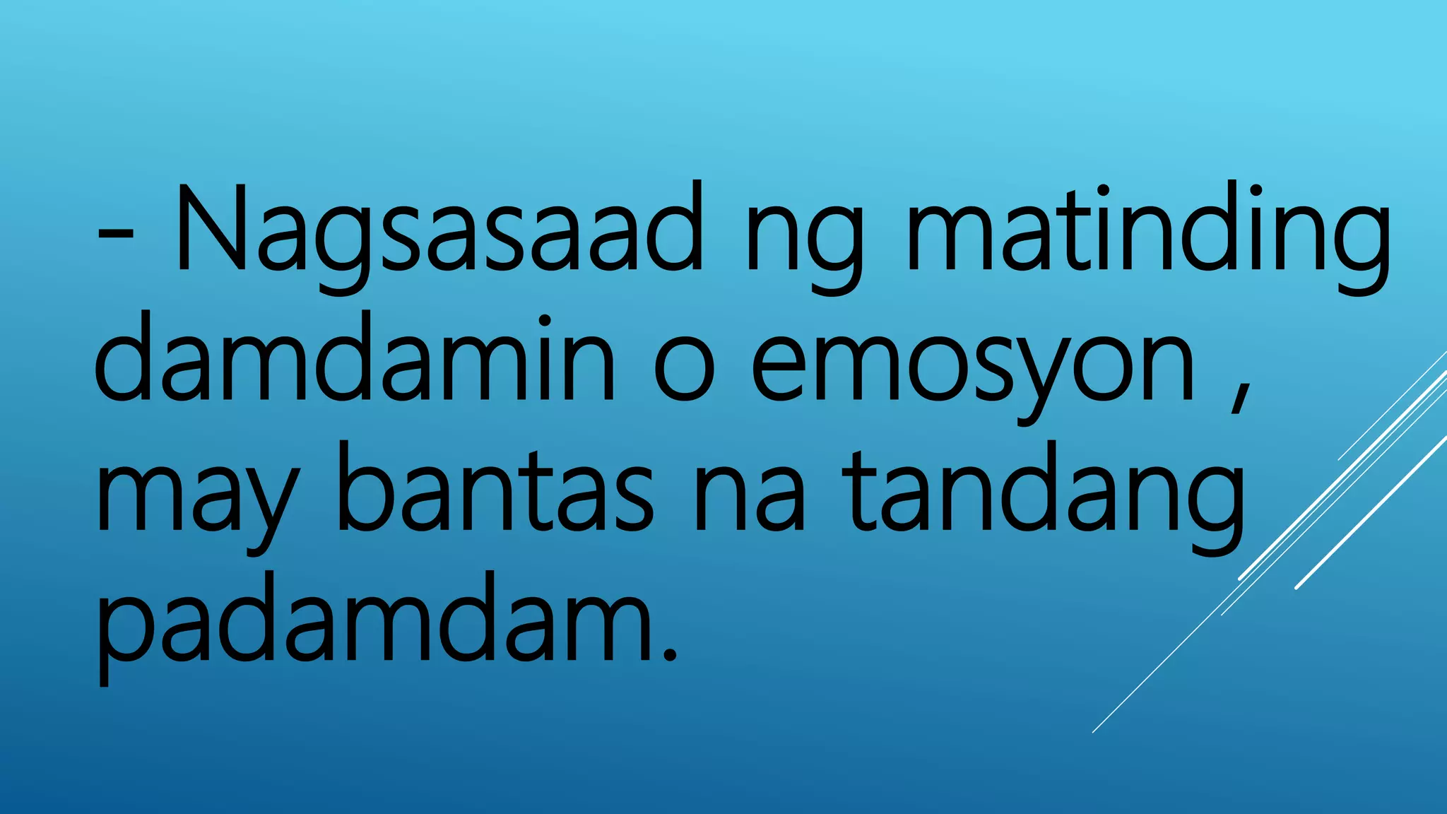 Mga paraan ng pagpapahayag ng emosyon | PPTX