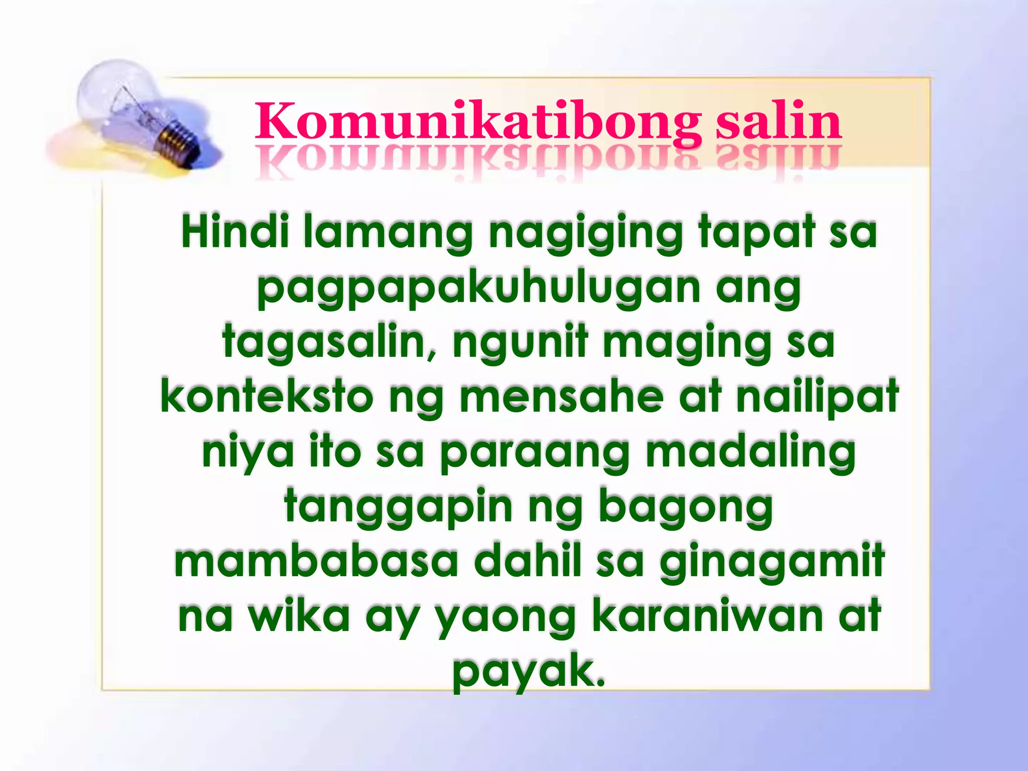 Mga paraan ng pagsasalin | PPTX