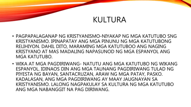 Mga patakarang ipinatupad ng mga espanyol sa pilipinas | PPTX