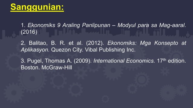 Mga Patakarang Pang-Ekonomiya ng Pilipinas sa Kalakalang Panlabas | PPTX