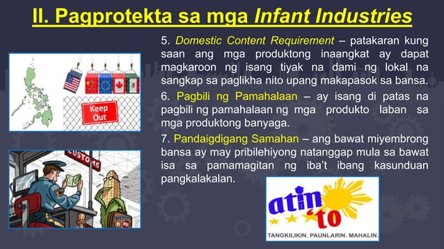 Mga Patakarang Pang-Ekonomiya ng Pilipinas sa Kalakalang Panlabas | PPTX