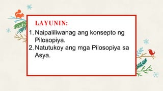 Mga Pilosopiya Sa Asya | PPTX